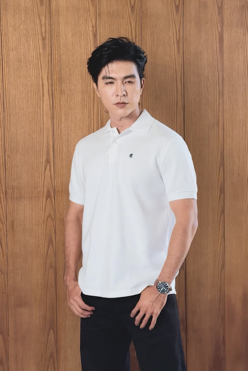 Áo Polo Nam Symbol Regular Fit - Vải Cá Sấu Cotton Interlock | Polomanor